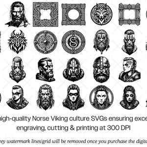 Viking SVG Bundle · Norse Mythology Warrior Scandinavian Rune Viking ...