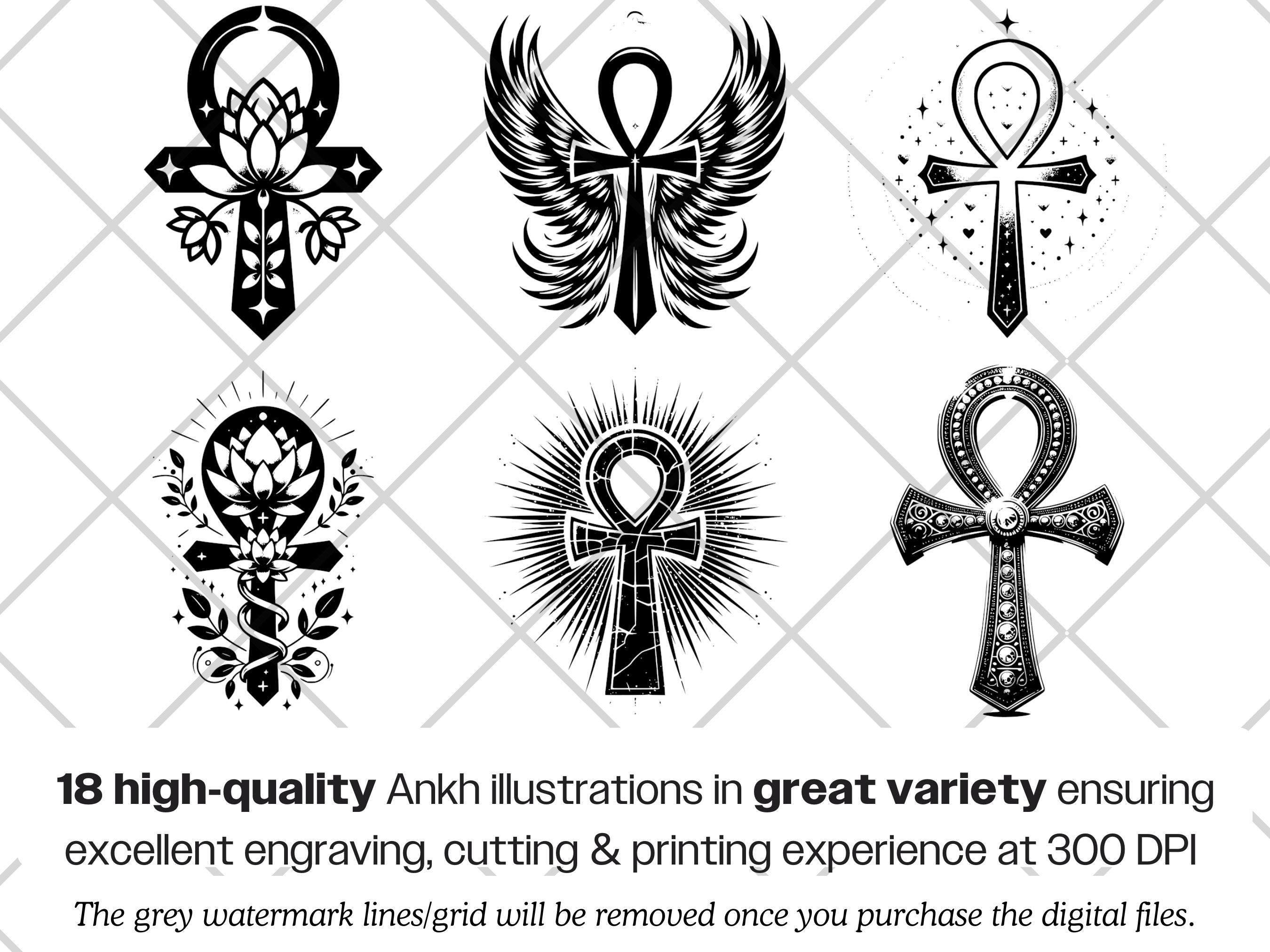 Ankh SVG Bundle, Egyptian Mythology Pagan Ancient Symbol Clipart Png ...