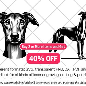 Greyhound SVG Bundle, Vector, PNG, Dxf, Eps,pdf, Cutting and Laser ...