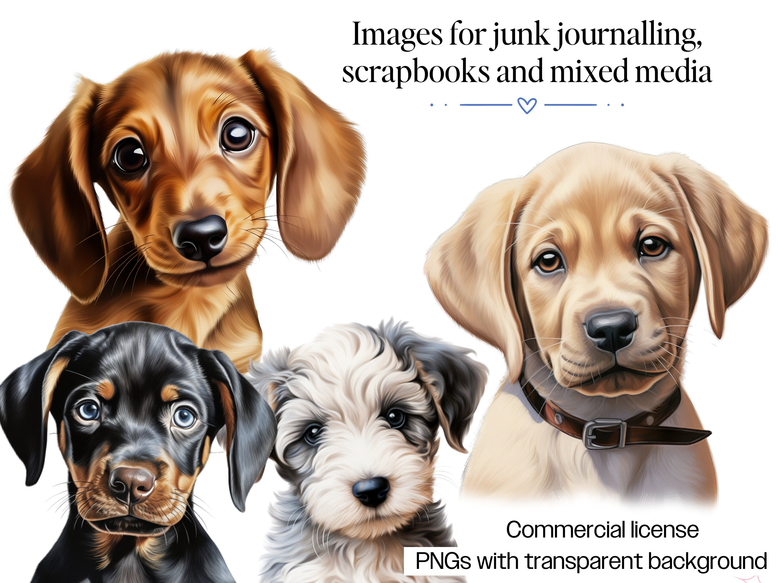 Puppy PNG Clipart Bundle, 538 Watercolor Cute Puppy Sublimation Designs ...