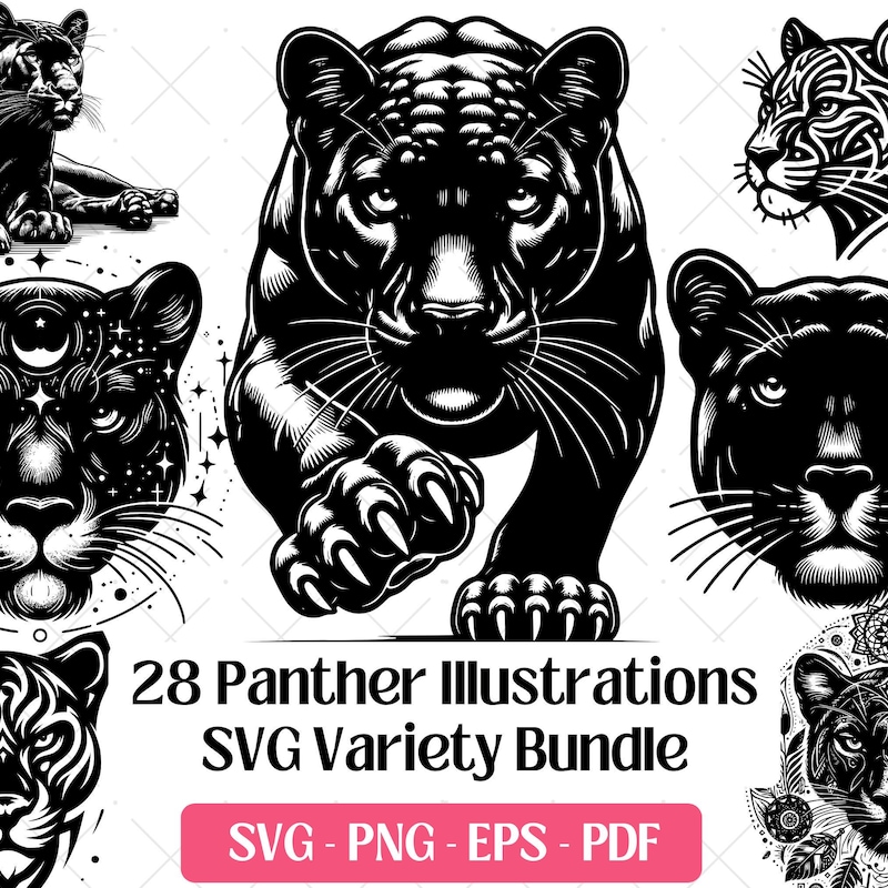 Flower Panther Files - Etsy UK