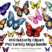 Watercolor Butterfly Clipart PNG Bundle · Printable Insect Nature ...
