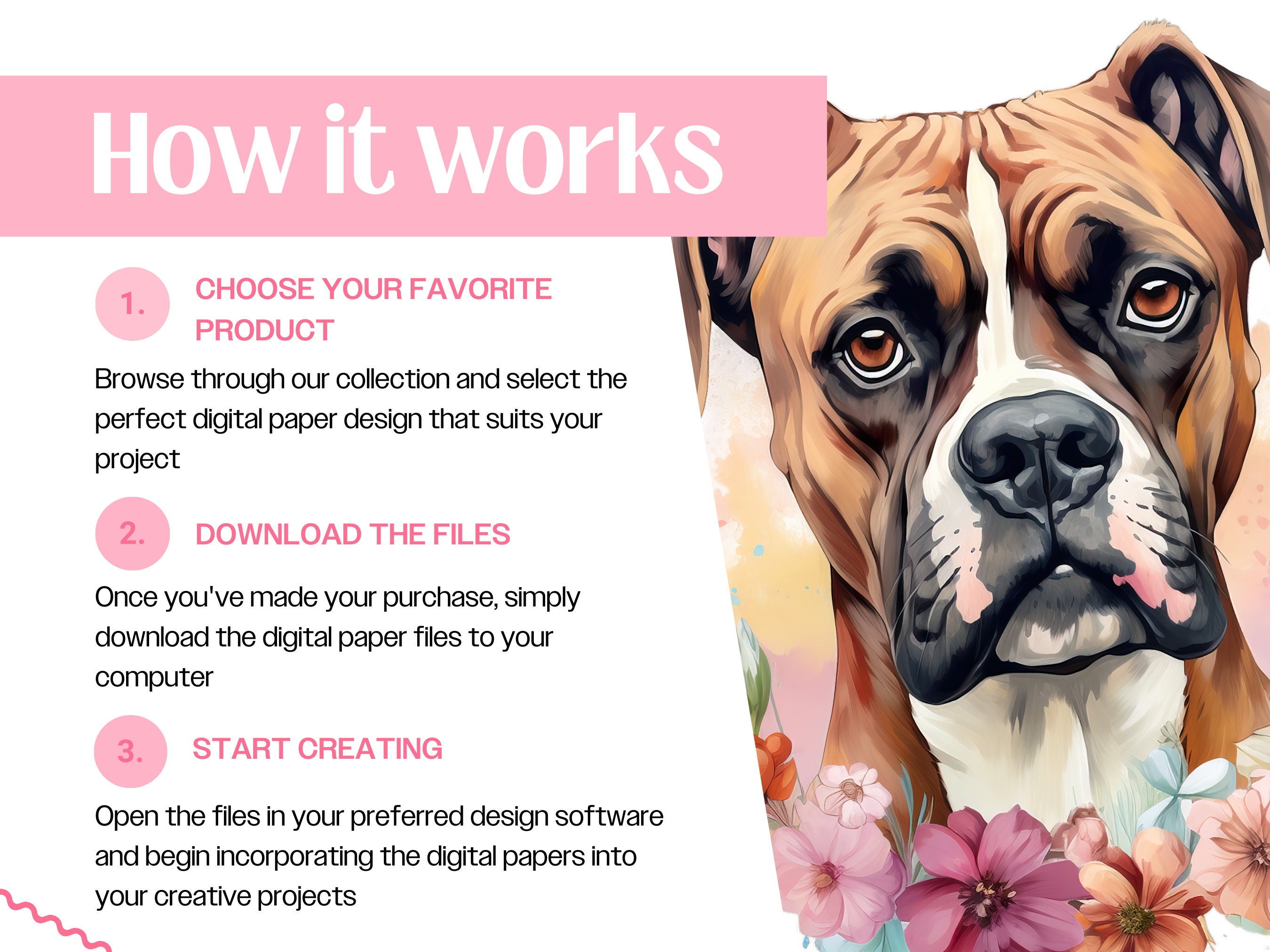 Floral Watercolor Dog Portraits 418 Watercolor Dog Clipart Bundle 107 ...