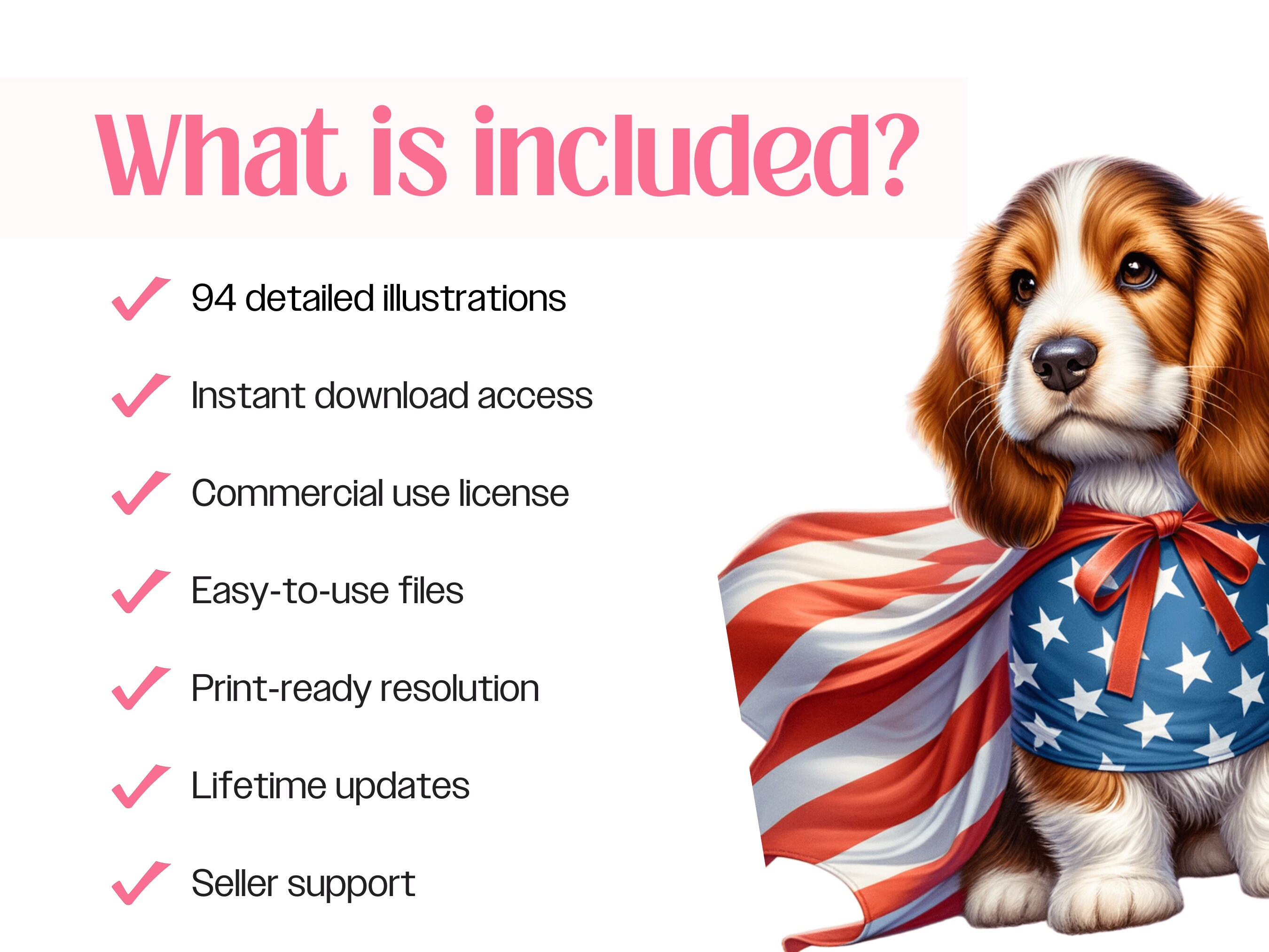 Patriotic Dogs Clipart PNG Bundle · USA Flag 4th of July Puppy Dog ...