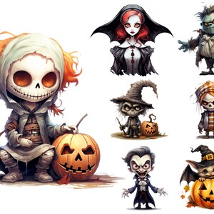 Halloween Clipart Bundle • 170 Halloween PNG Bundle, Sublimation PNG ...