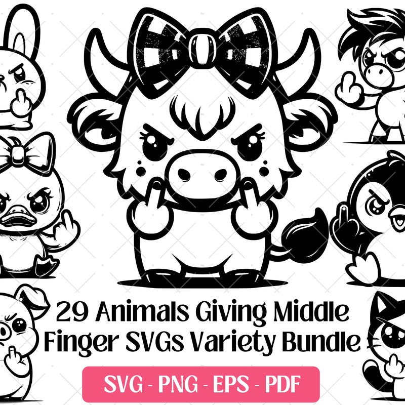 Middle Finger Cat Design - Etsy