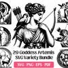 Gaia SVG Bundle, Mother Earth PNG , Earth Goddess Clipart, Hand Drawn ...