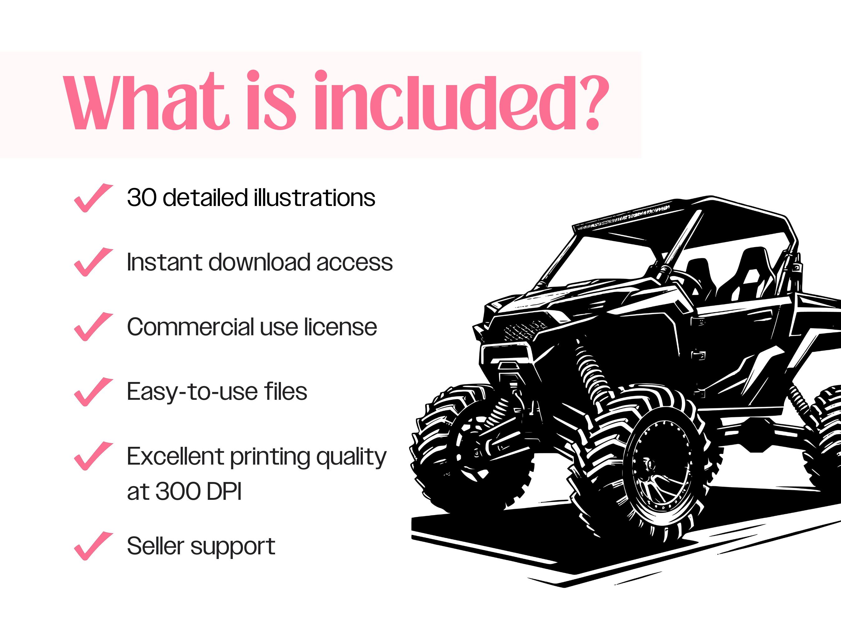 UTV SVG Bundle, Offroad Mud Riding Clipart Png, Laser Cutting Engraving ...