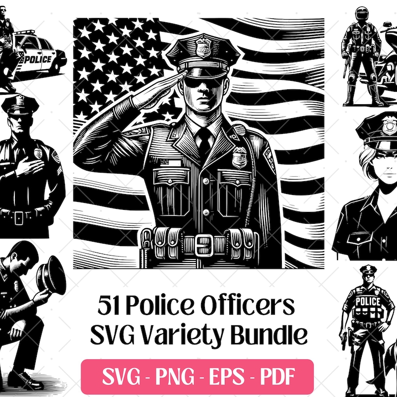 Police Officer Svg - Etsy