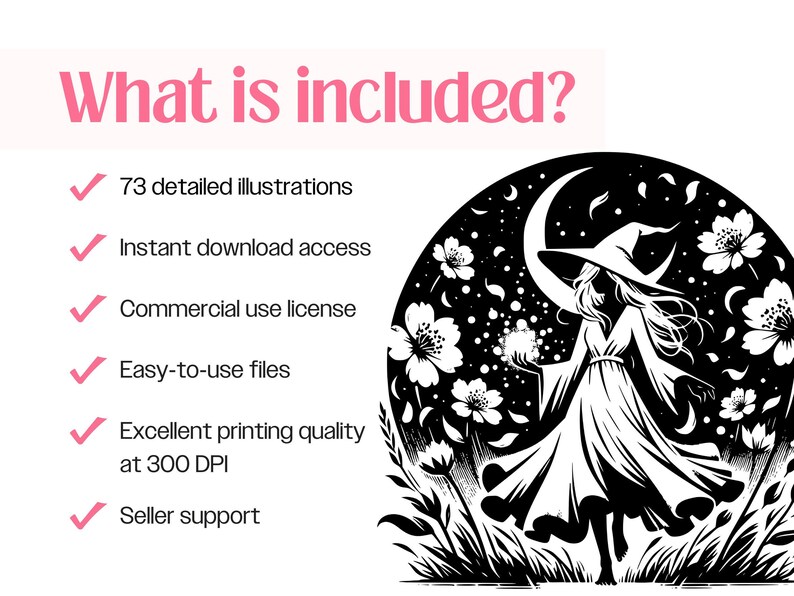 Witch SVG Bundle · Wiccan Pagan Witchcraft Clipart PNG · Cricut Files ...