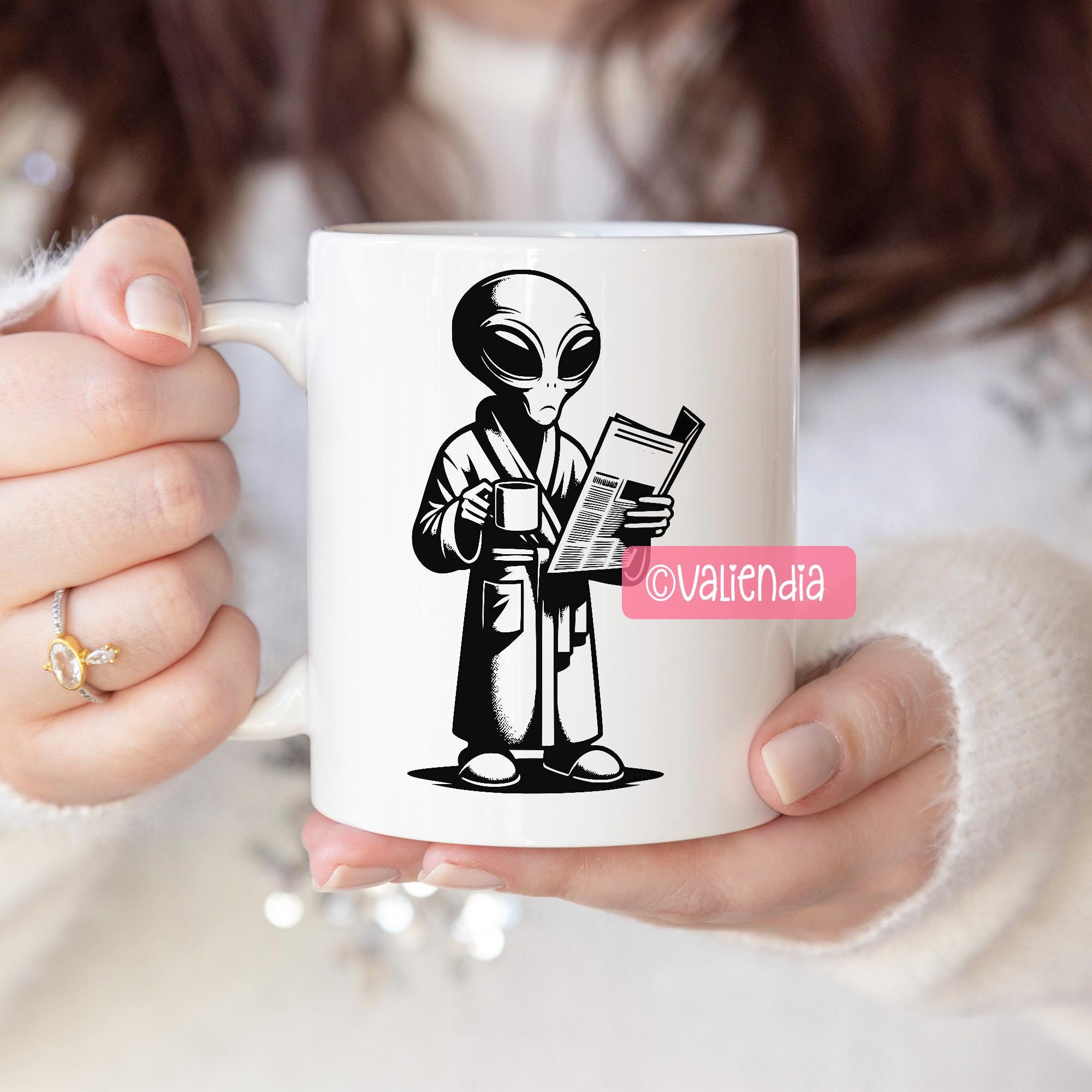 Funny Alien SVG Bundle · Sci-fi Space Cartoon Humor Funny Alien Design ...