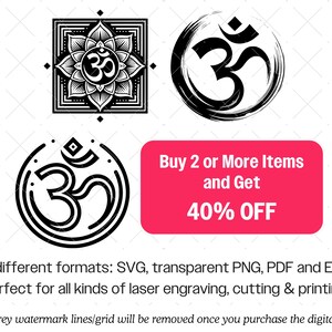 Om Symbol SVG Bundle · Meditation Yoga Buddhism Spiritual Om Design ...