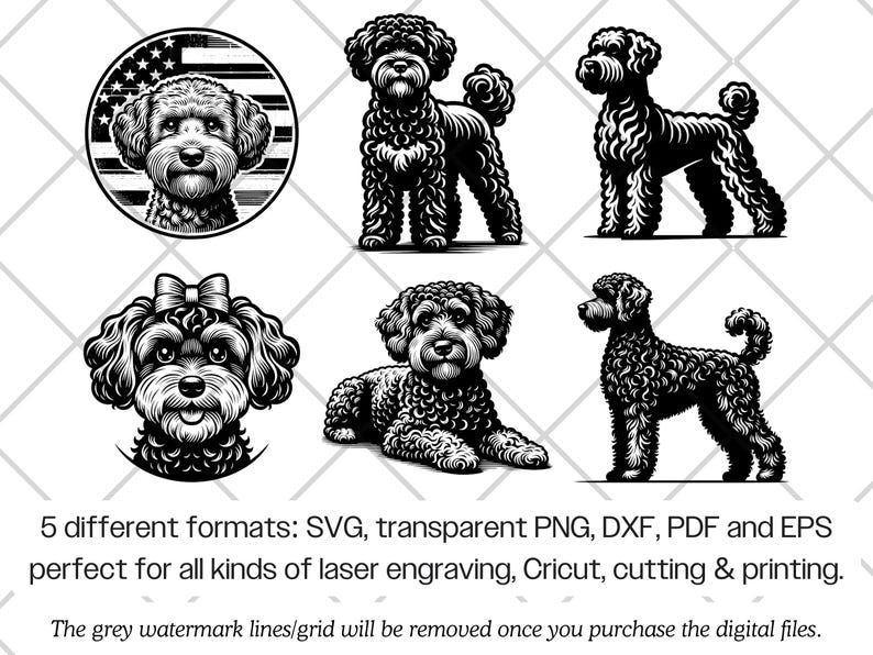 Schnoodle SVG Bundle, Vector, PNG, DXF, Eps, Pdf Cutting and Laser ...
