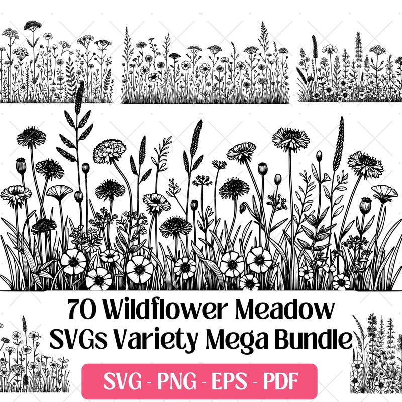 Native Wildflowers Svg - Etsy