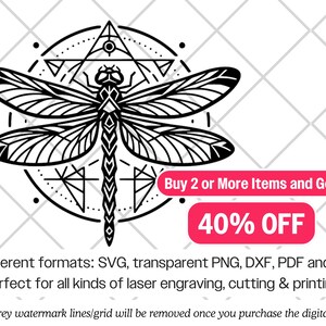 Dragonfly SVG Bundle • Floral Nature Boho Insect Designs (25 Files) - Etsy
