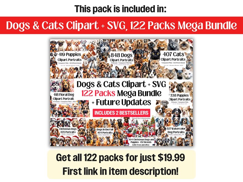 Saint Bernard SVG Bundle · Giant Rescue Dog Clipart PNG · Cricut Files ...