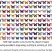 Watercolor Butterfly Clipart PNG Bundle · Printable Insect Nature ...