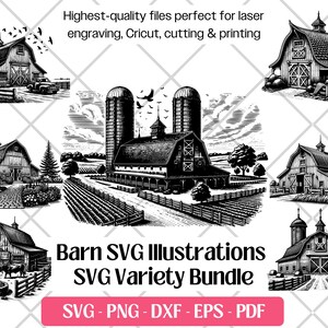 Farmhouse Barn SVG Bundle · Country Rural Farm Life Farmhouse Barn ...
