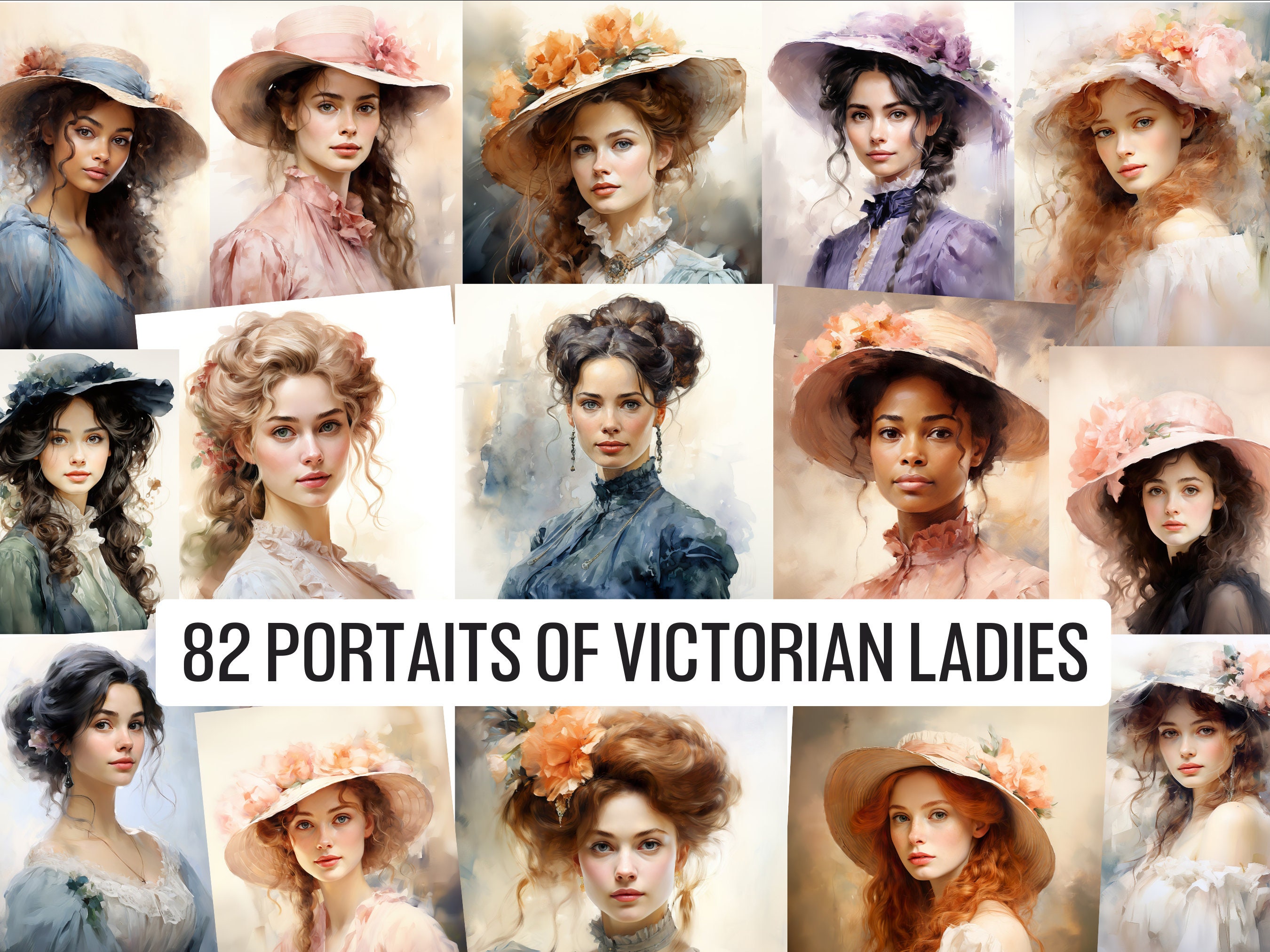Victorian Ephemera Vintage Junk Journal Kit,victorian Ladies ...