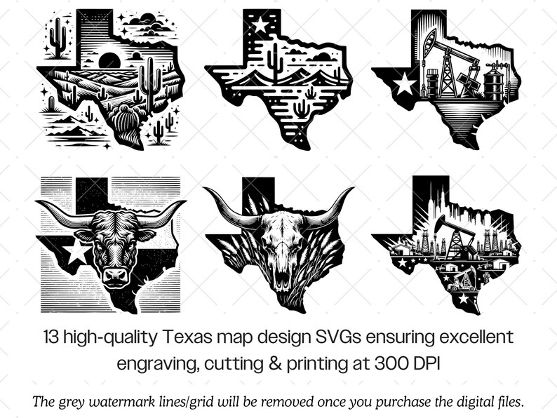 Texas Map SVG Bundle · Western Lone Star Clipart PNG PDF · Cricut Laser ...