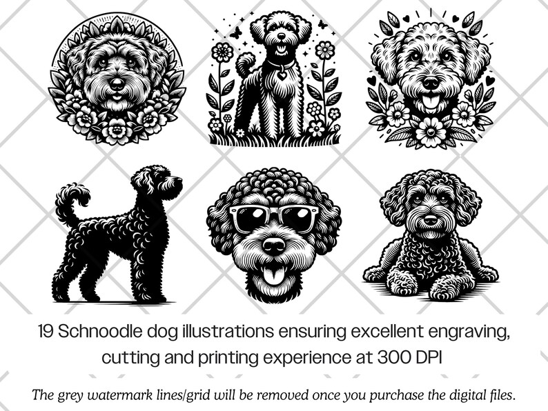 Schnoodle SVG Bundle, Vector, PNG, DXF, Eps, Pdf Cutting and Laser ...