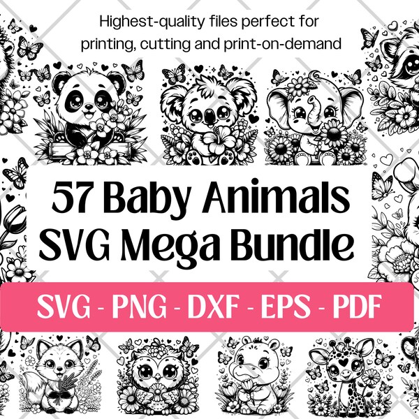 Baby Animals Svg - Etsy