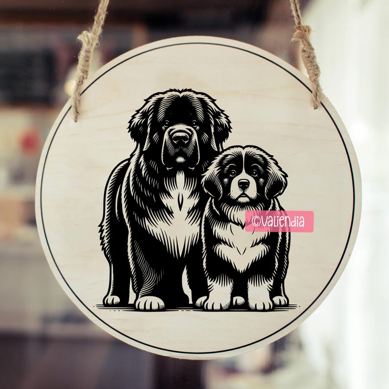 Newfoundland Dog SVG Bundle · Newfie Giant Fluffy Clipart PNG · Cricut ...