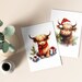 Highland Cow Clipart Bundle 60 Christmas-themed Highland Cow PNG ...