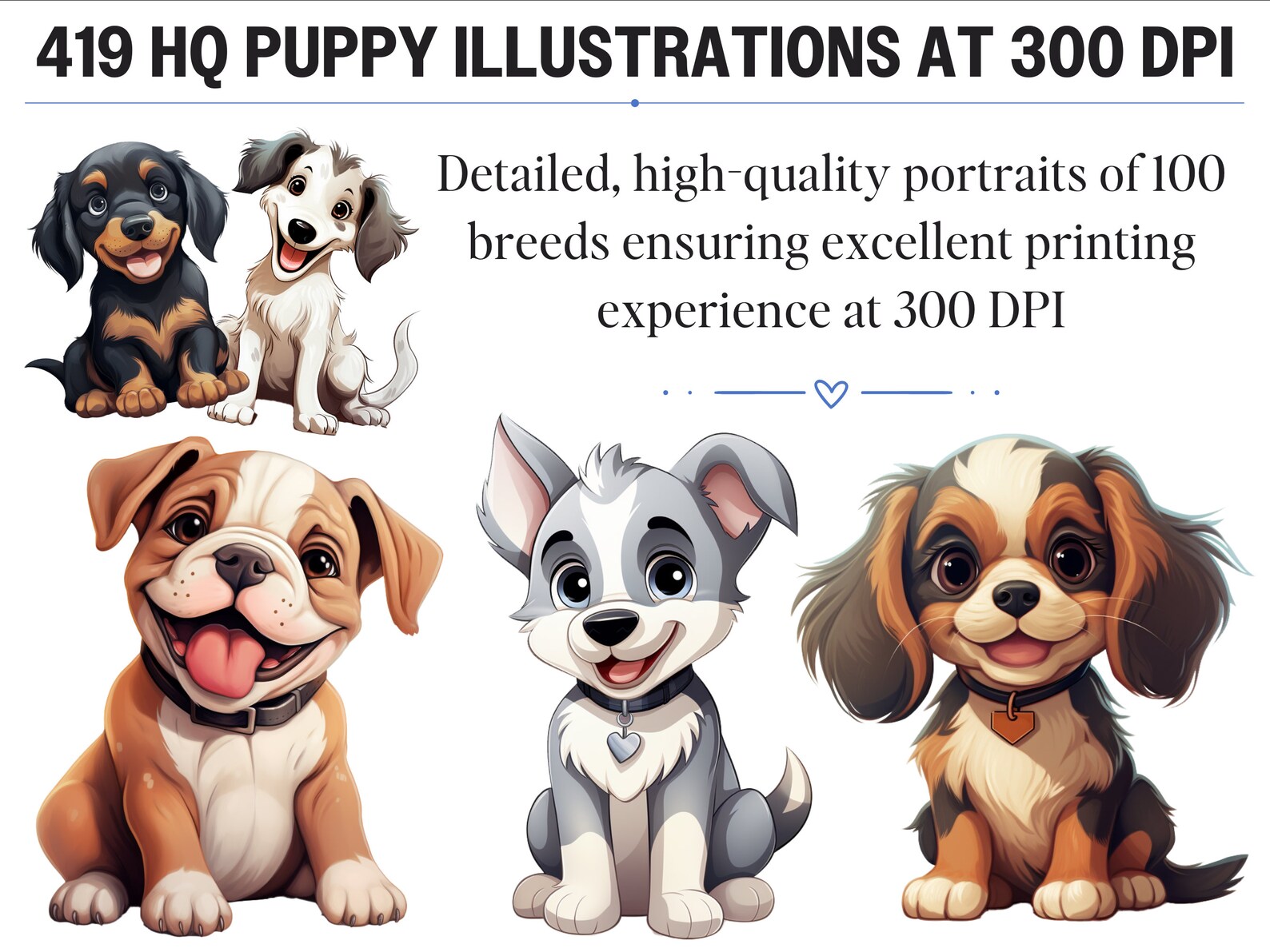 Puppy PNG Bundle 419 Puppies Cartoon Dogs Clipart Bundle - Etsy UK