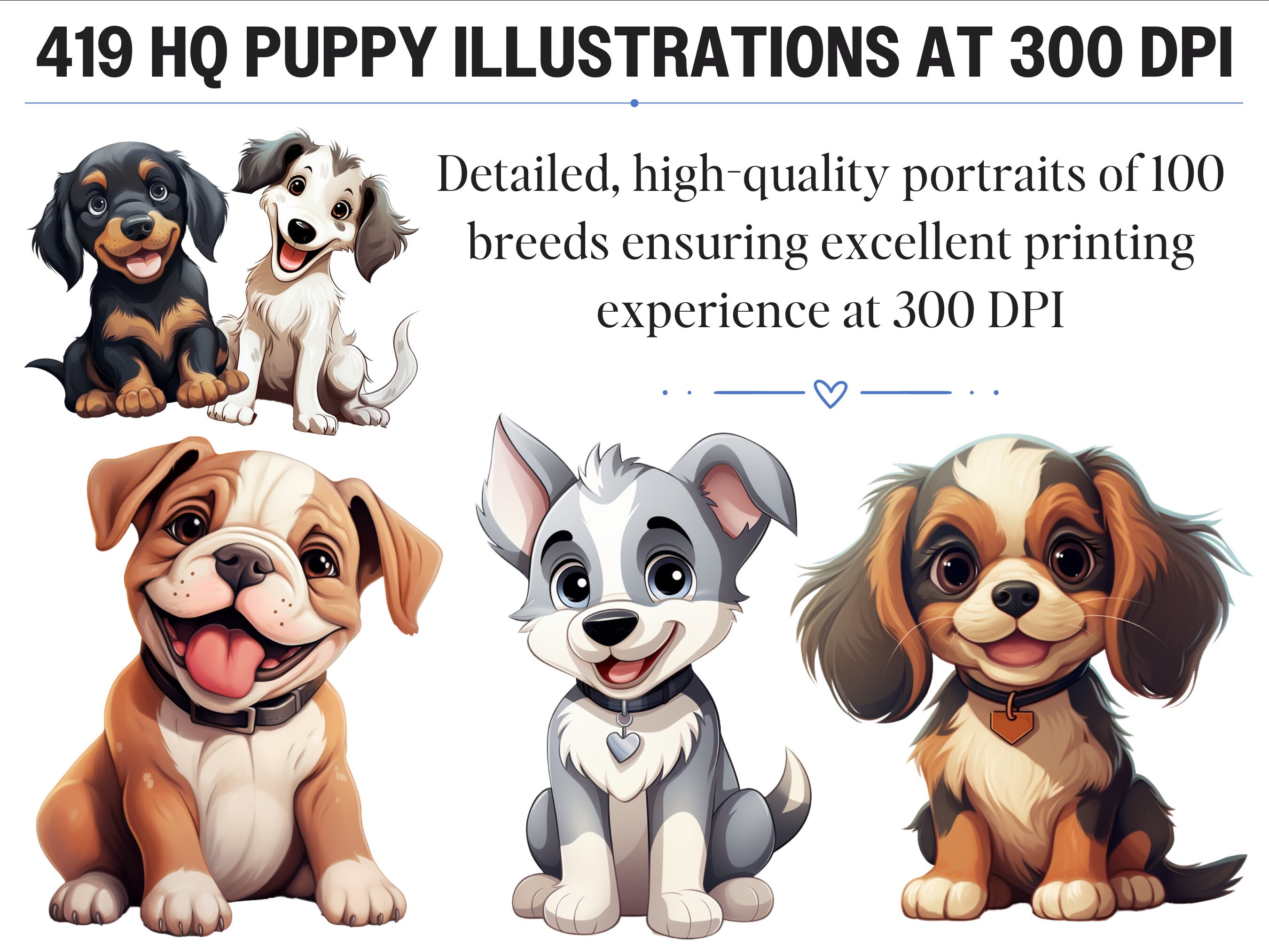 Puppy PNG Bundle 419 Puppies Cartoon Dogs Clipart Bundle - Etsy UK