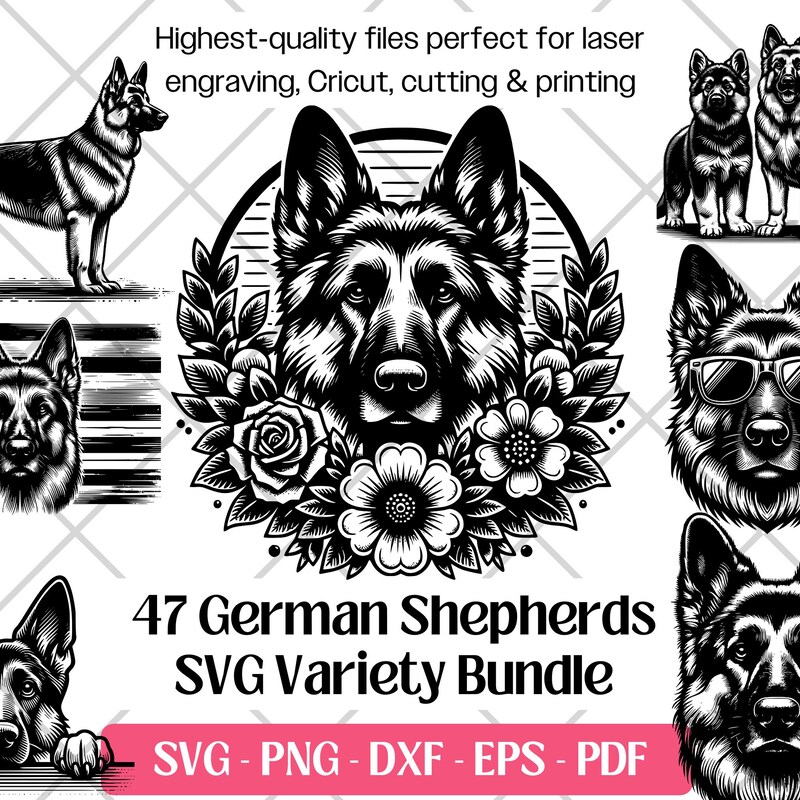 German Shepherd Svg' - Etsy