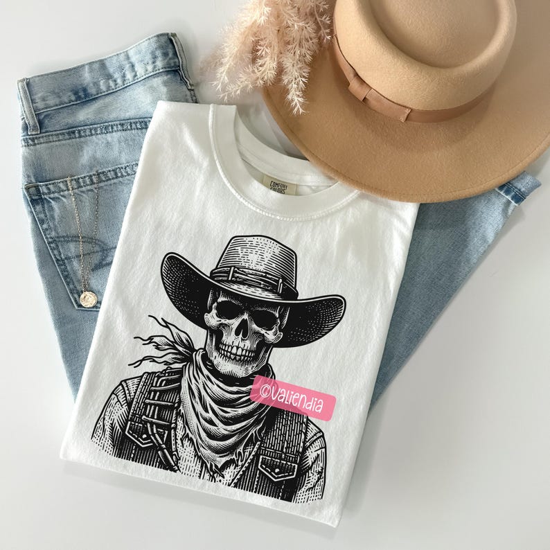 Skeleton Cowboy SVG Bundle · Western Outlaw Skull Clipart PNG · Cricut ...
