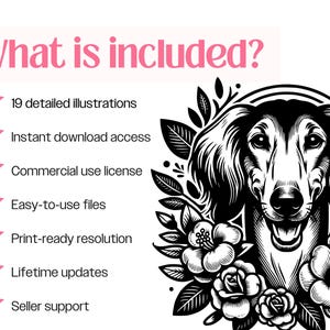 Saluki SVG Bundle · Sighthound Desert Dog Clipart PNG · Cricut Files - Etsy
