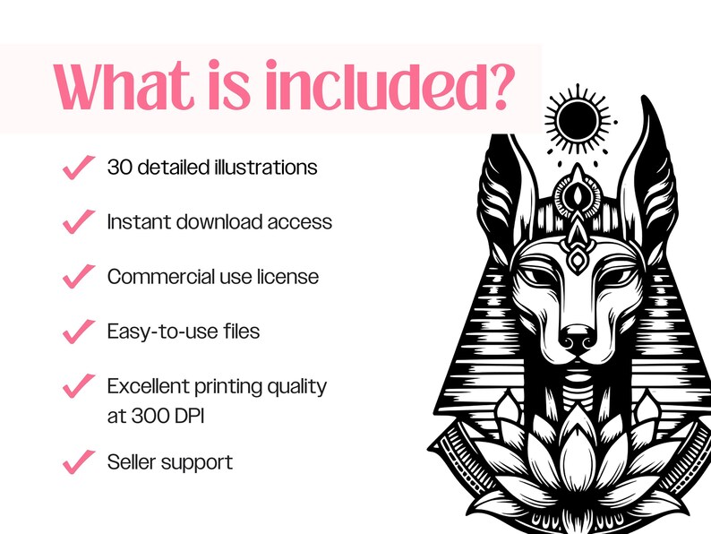 Anubis SVG Bundle Cutting Laser Engraving Files, Egyptian God Mythology ...