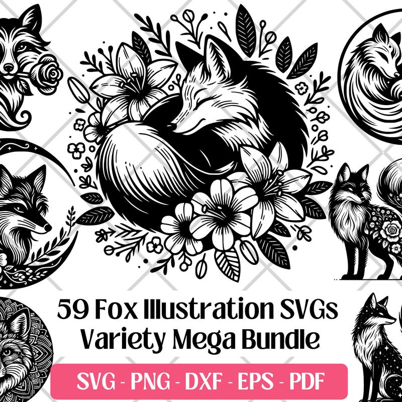 Fox Face Svg - Etsy