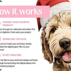 Christmas Dogs, 670 Santa Dogs PNG Clipart Bundle 111 Breeds, Christmas ...