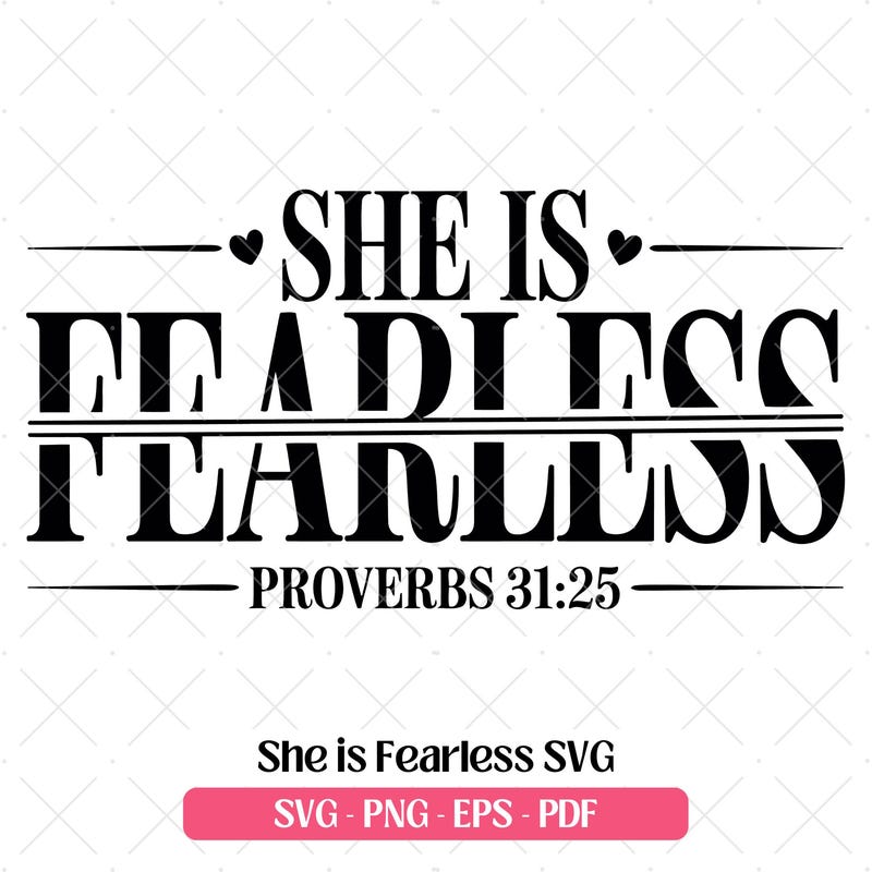 Proverbs 31 Fearless Png - Etsy