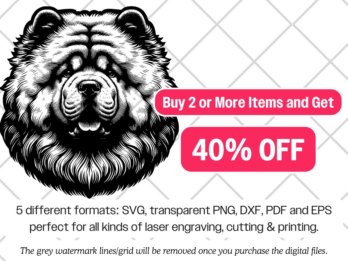 Chow Chow SVG Bundle · Fluffy Funny Dog Clipart PNG PDF · Cricut Laser ...