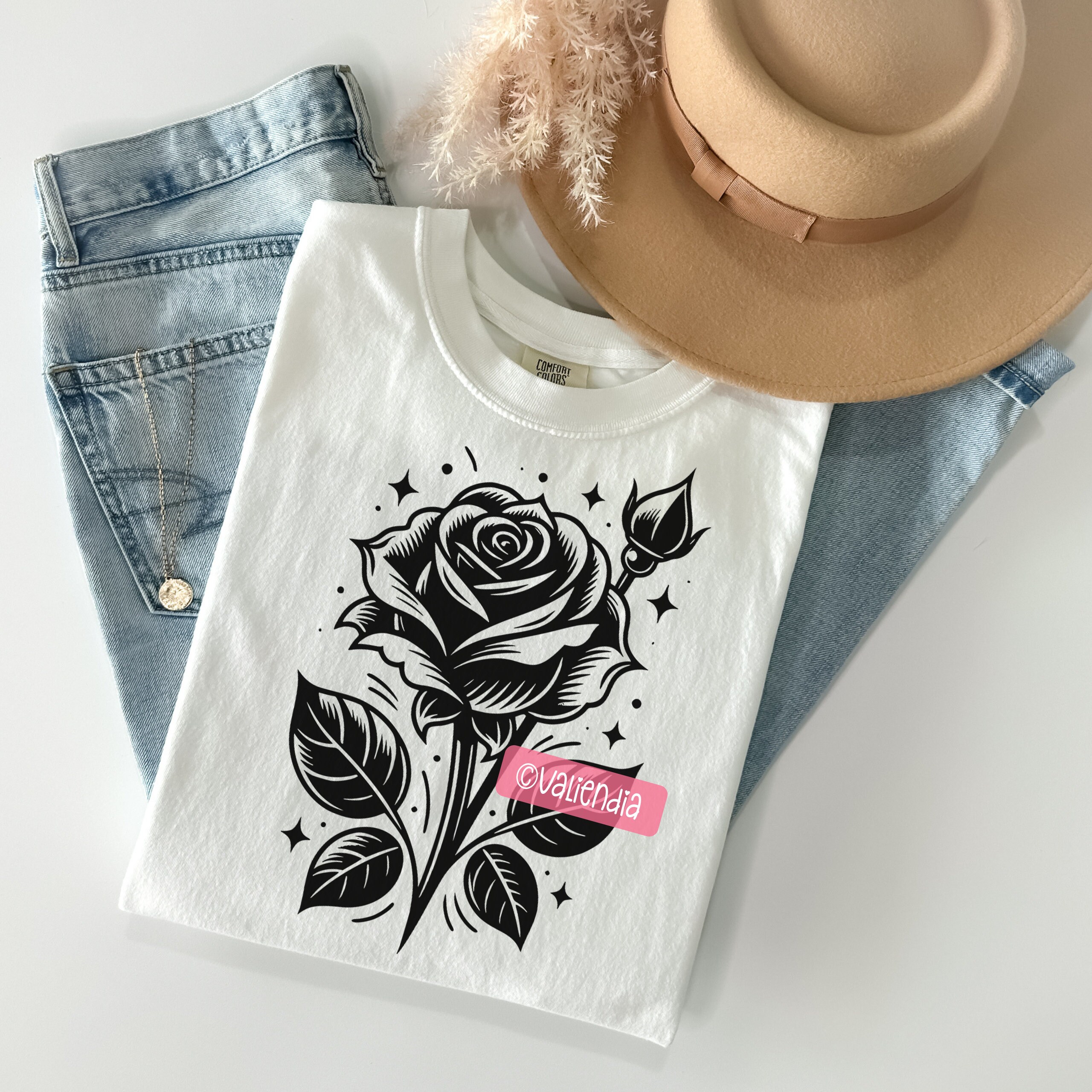 Rose SVG Bundle, Rose Flower Svg Files Vector Art PNG Dxf,eps Pdf ...