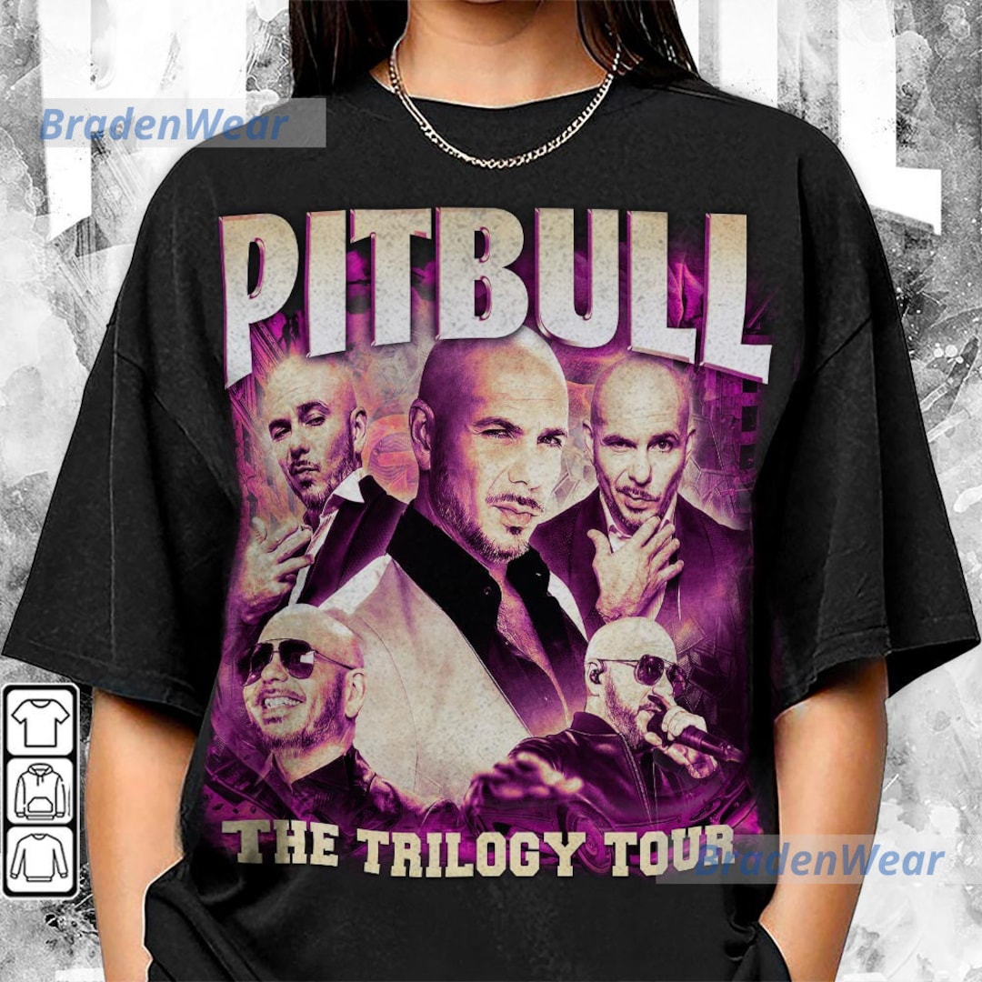 Pitbull the Trilogy Tour 90s Rap Shirt Bootleg Rapper World - Etsy