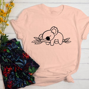 Lazy Koala Shirt, Koala Shirt, Cute Koala Shirt, Koala Lover Shirt ...
