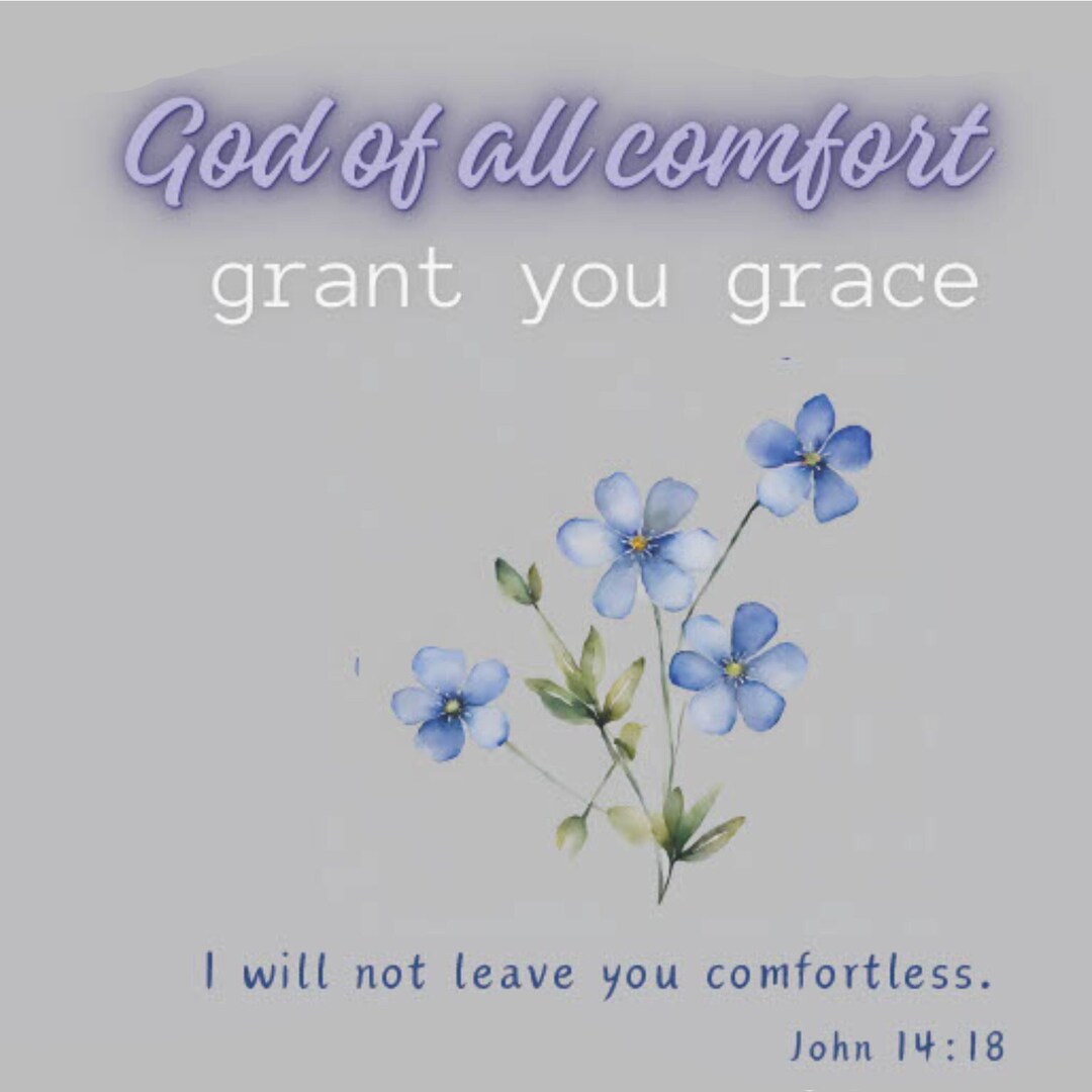 Christian Sympathy Card, Bereavement Card, Comfort Cards - I Will Not ...