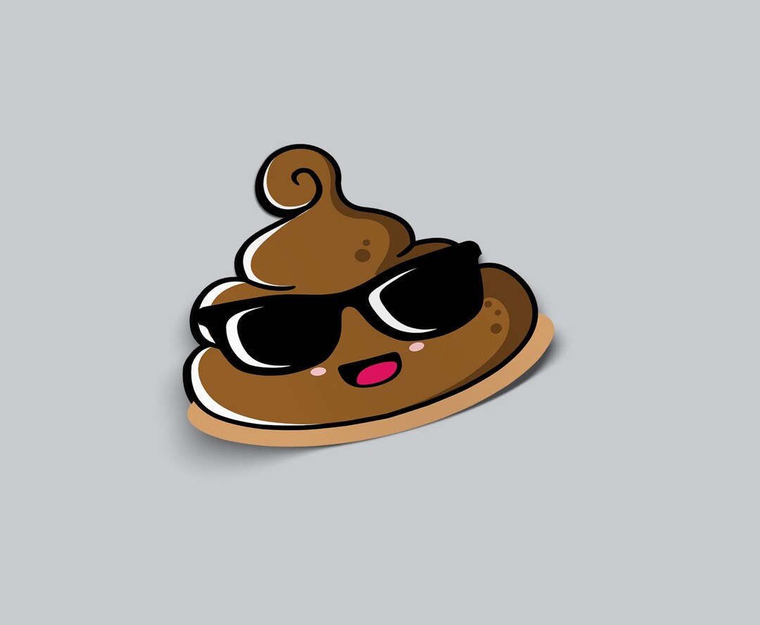 Cool Poop Sticker Funny Poop Sticker Collection Choose - Etsy