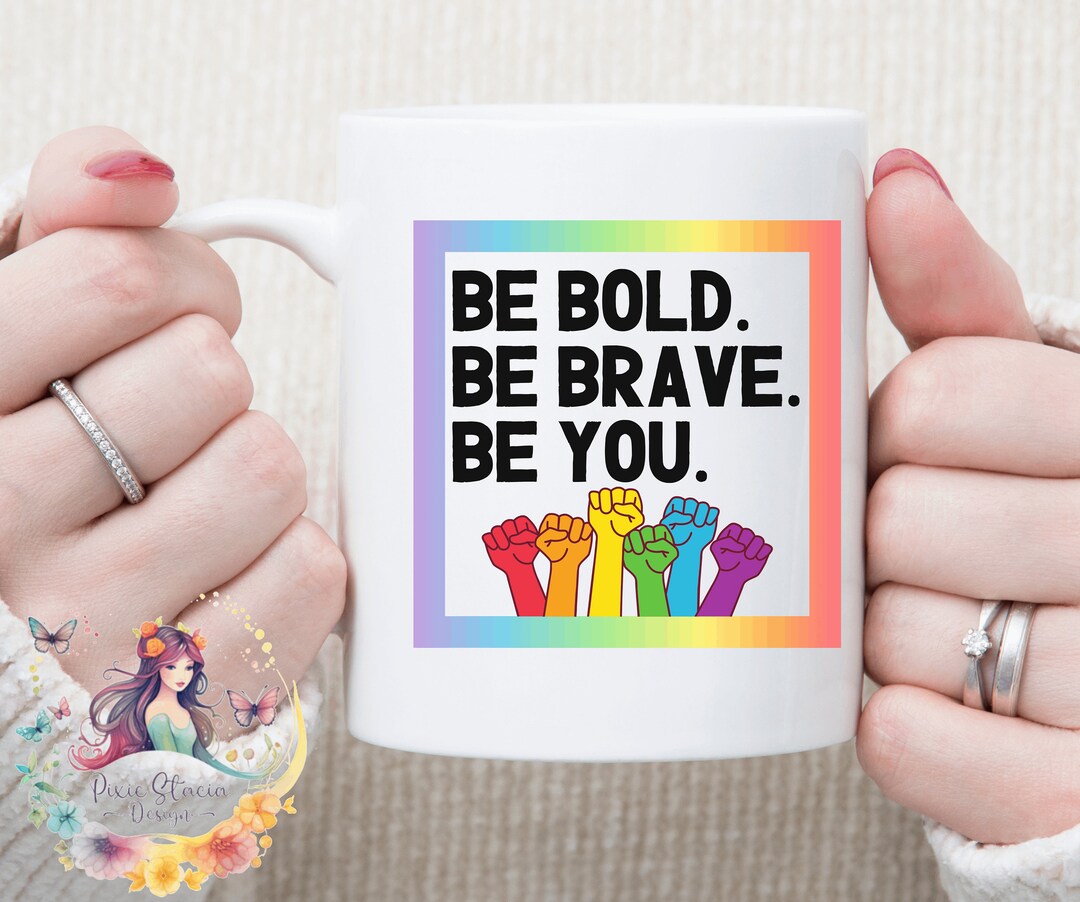 LGBTQ+ Pride PNG Be Brave Be You Clipart Pride Flag Digital Download ...