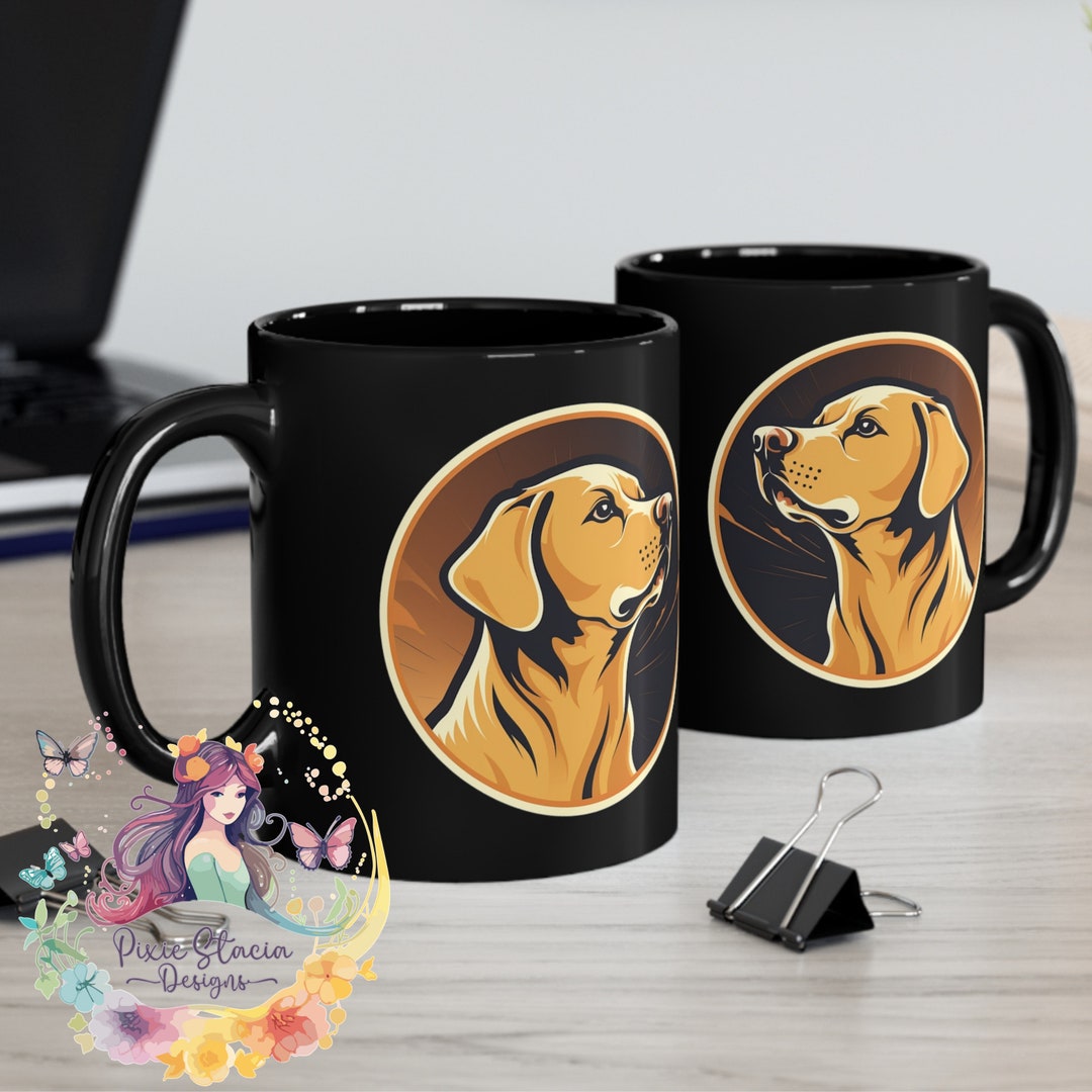Coffee Mug Yellow Labrador Retriever- Tea Cup is Great Gift for Dog Mom ...