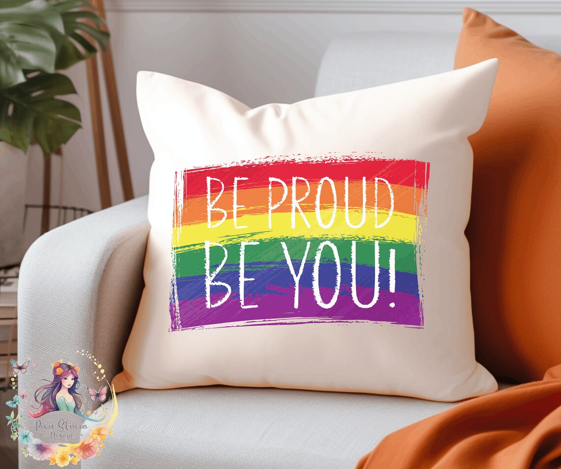 Be Proud Be You Digital Download LGBTQ Png Rainbow Clipart Pride ...