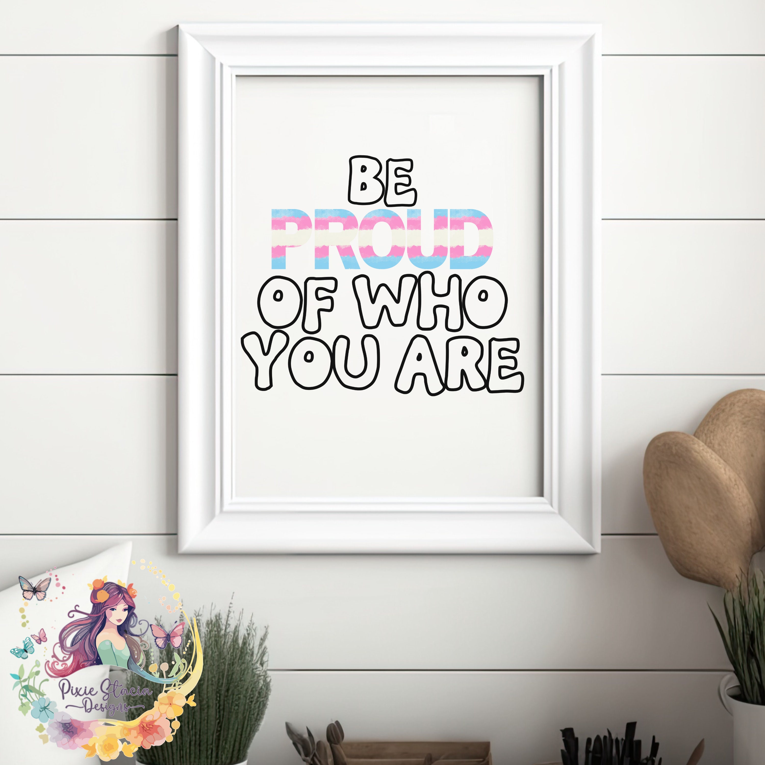 Trans Pride PNG Celebrate Transgender Rights Digital Download Be Proud ...