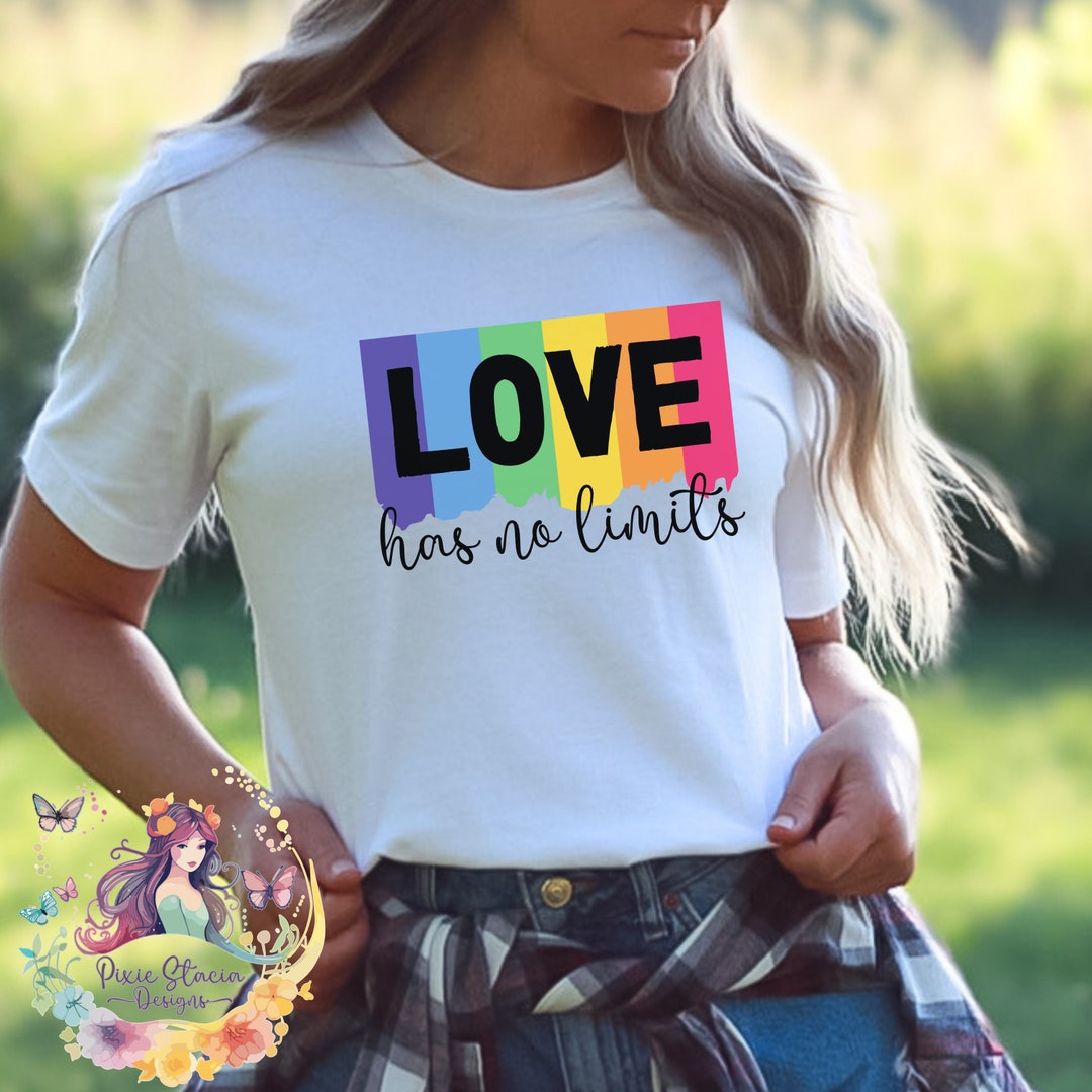 Inspirational LGBTQ Pride PNG Love Has No Limits Digital - Etsy