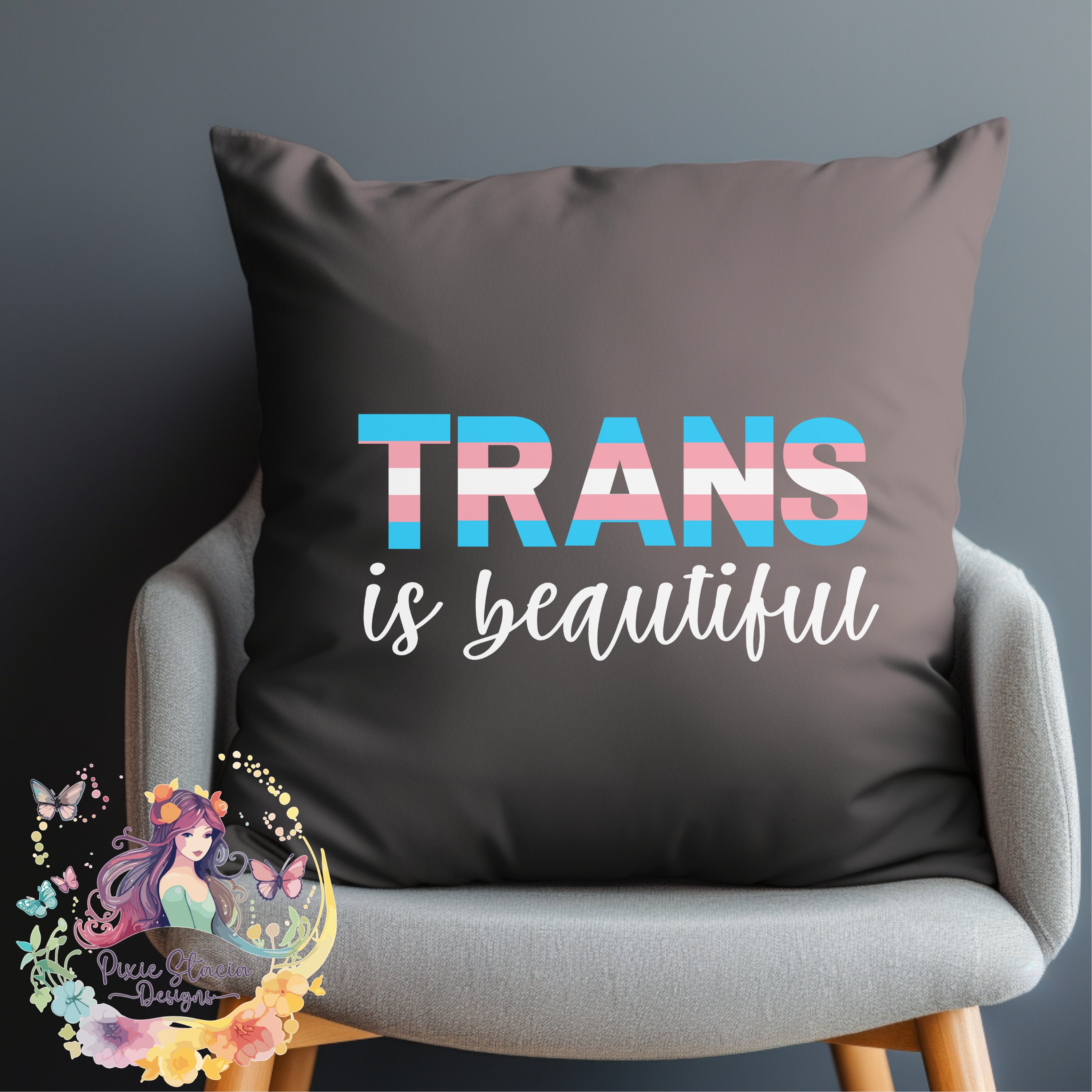 Trans is Beautiful Png Transgender Awareness Sublimation Promote ...