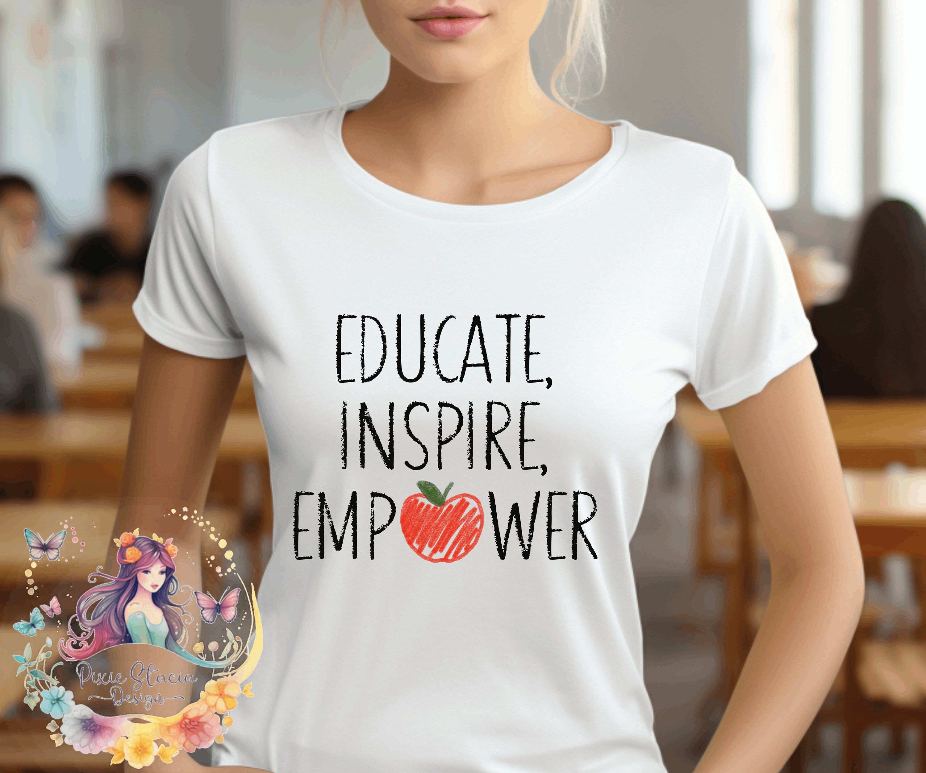 Educate Inspire Empower PNG Teacher Gift Digital Download Coach Clipart ...